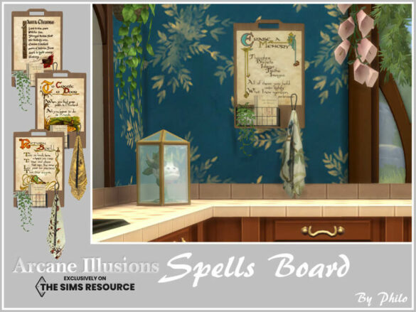 Sims 4 Arcane Illusions Spells board by philo at TSR - The Sims Game