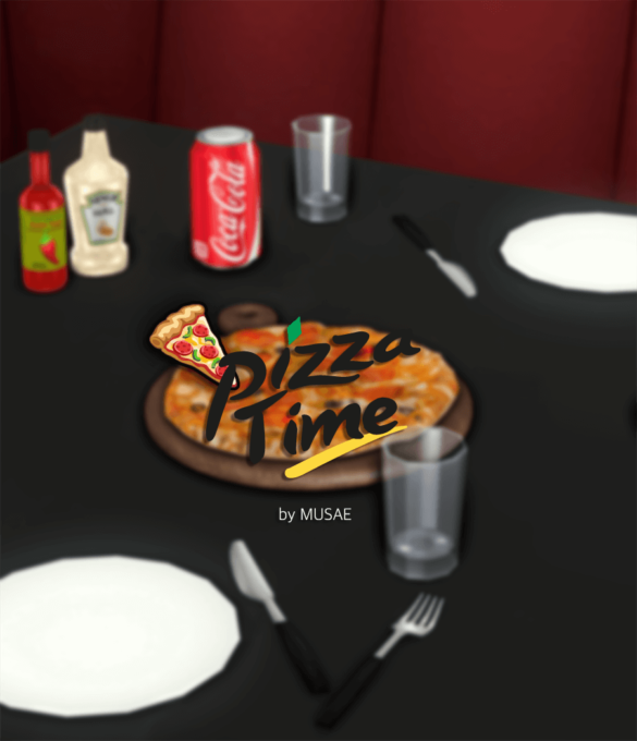 Sims 4 pizza poses pizza slice acc - The Sims Game