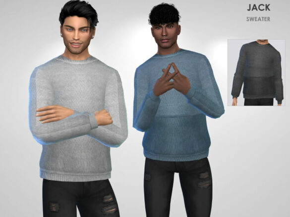 Sims 4 Jack Sweater - The Sims Game