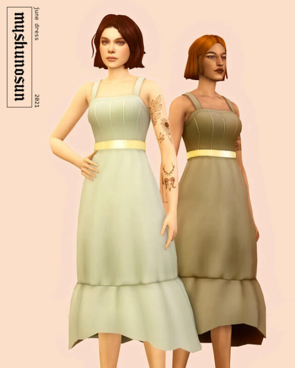Sims 4 june dress - The Sims Game