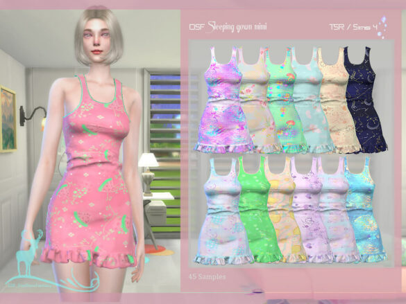 the sims 4 sleeping gown mimi download - The Sims Game