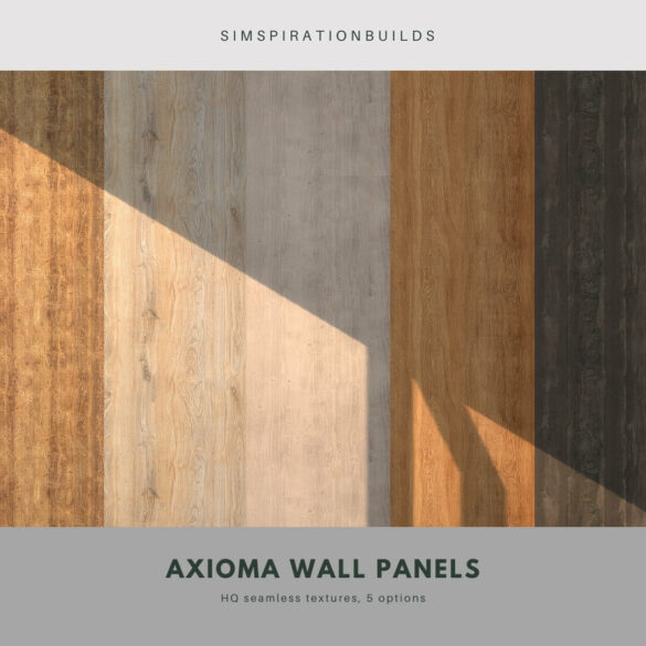 Sims 4 Axioma Wall Panels by Simspiration Builds - The Sims Game