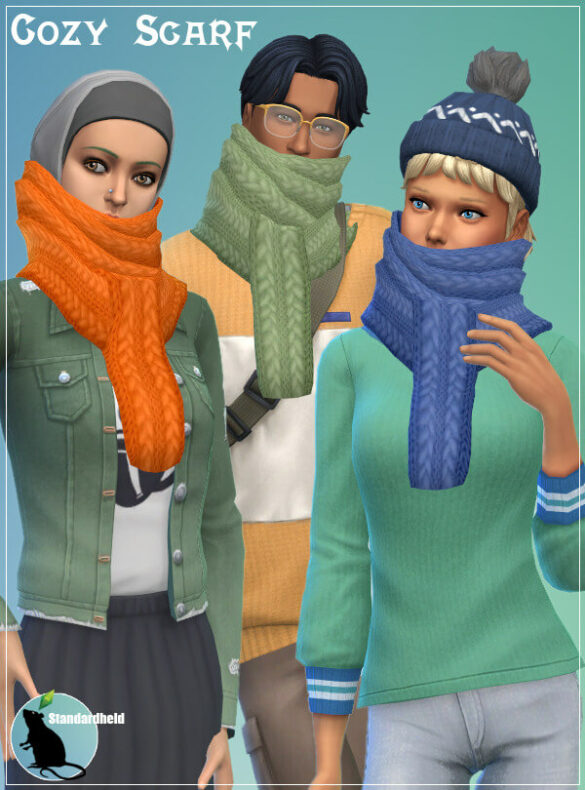 Sims 4 Cozy Scarf by Standardheld - The Sims Game