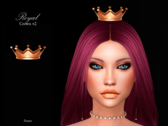 Sims 4 Royal Crown v2 by Suzue - The Sims Game