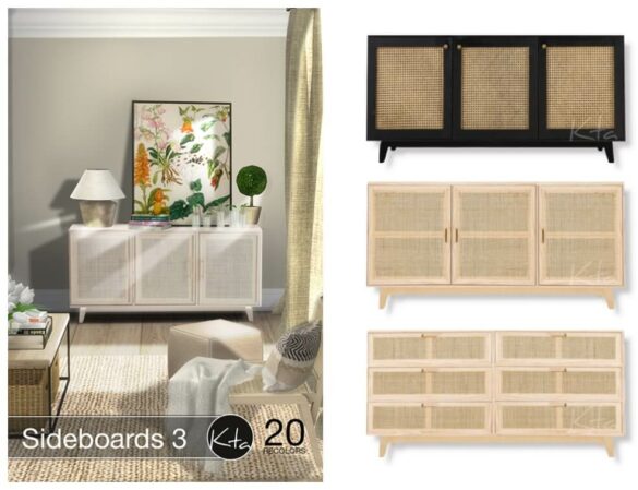 Sims 4 Sideboards 3 at Ktasims - The Sims Game