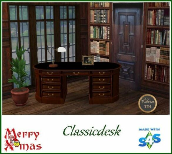 Sims 4 Classic desk at All 4 Sims - The Sims Game