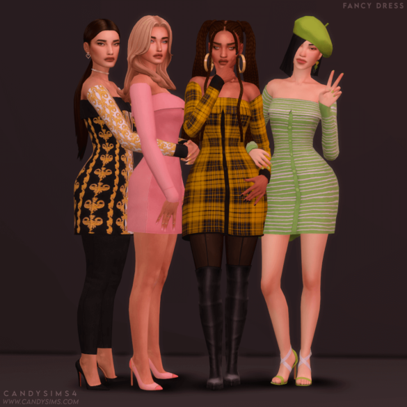 Sims 4 fancy dress a cute dress - The Sims Game