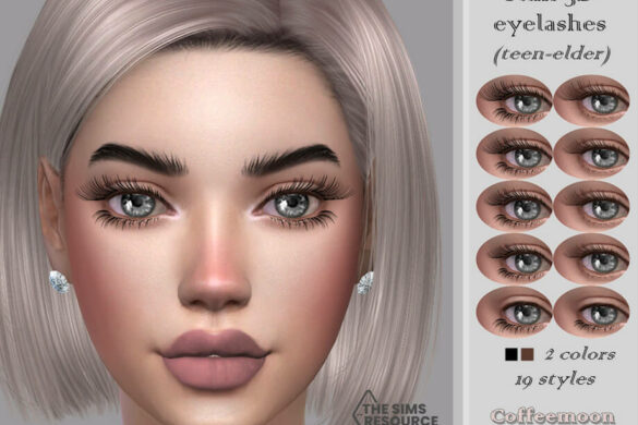 The Sims 4 3D MINK LASHES L1 by BADDDIESIMS - The Sims Game