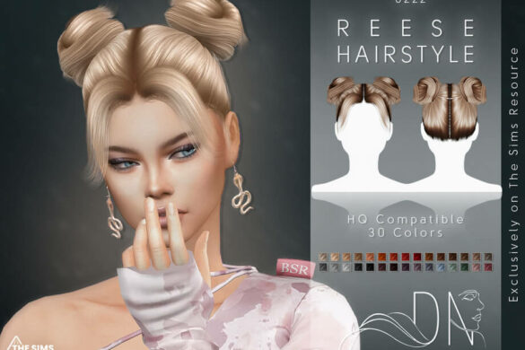 Sims 4 Katarina hair by Marso Sims - The Sims Game