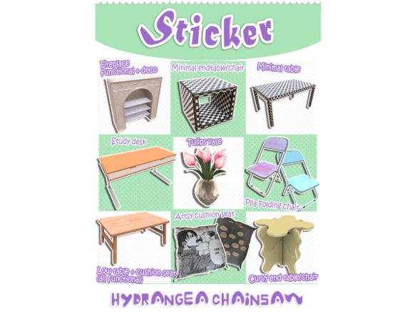 The Sims 4 Sticker Set TS4 by Hydrangea - The Sims Game