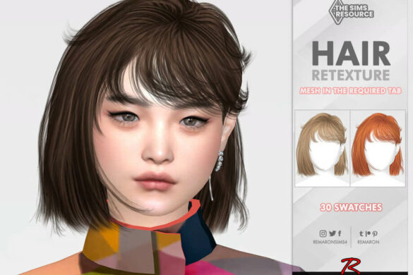Sims 4 Katarina hair by Marso Sims - The Sims Game