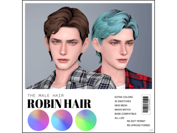 The Sims 4 [JNY] ROBIN HAIR - The Sims Game