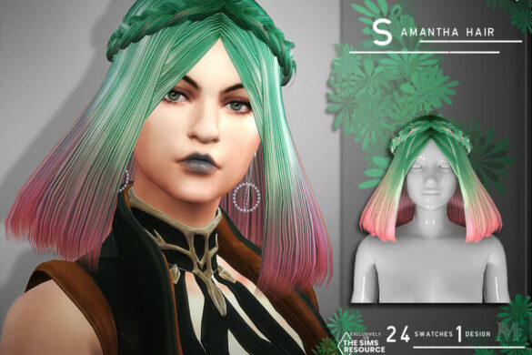 The Sims 4 Sim Hair by kotehoksims - The Sims Game