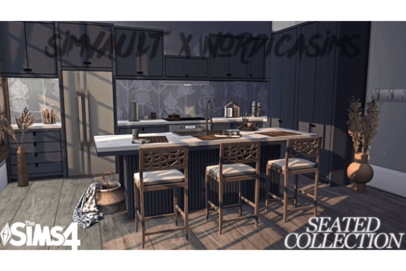 Sims 4 Axioma Wall Panels by Simspiration Builds - The Sims Game