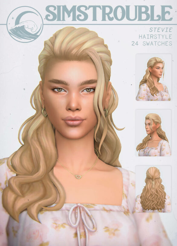 STEVIE female maxis hair by simstrouble - The Sims Game