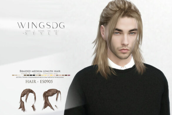 Breaker Earrings Kentaro Hair - The Sims Game