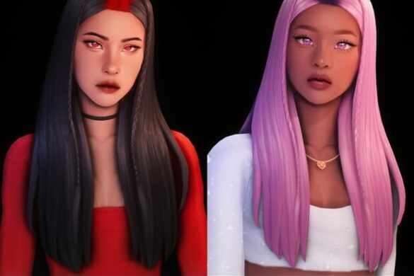 Sims 4 Shoulder Length Hair by Charonlee - The Sims Game