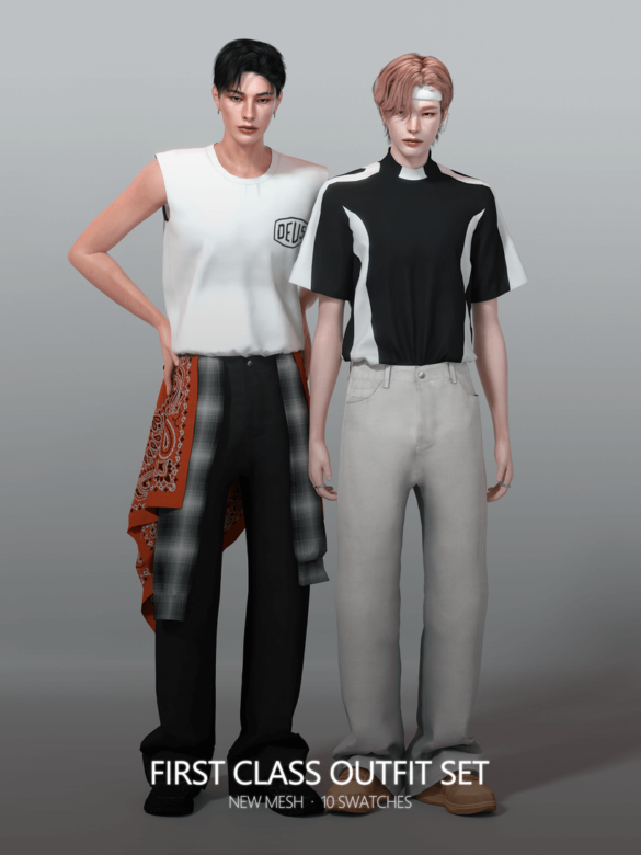 FIRST CLASS Outfit Set - The Sims Game