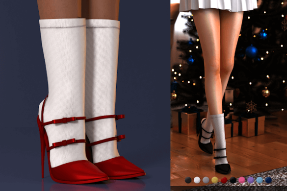 The Sims 4 Mary Jane Shoes 73 by Arltos - The Sims Game