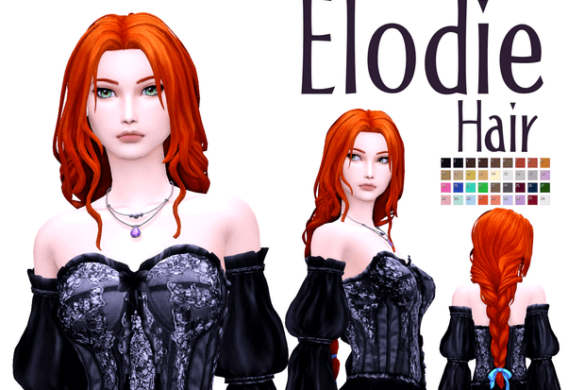 Sims 4 Katarina hair by Marso Sims - The Sims Game