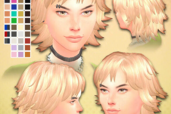 Sims 4 Shoulder Length Hair by Charonlee - The Sims Game