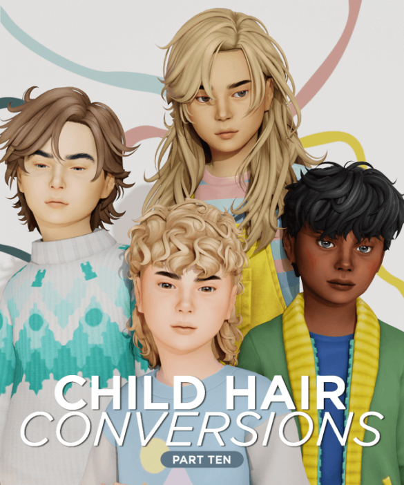 Child Hair Conversions Pt.10 - The Sims Game