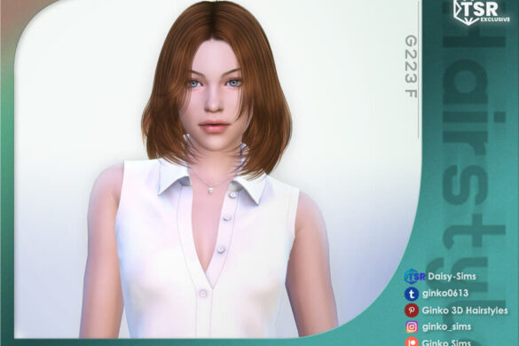 Sims 4 Shoulder Length Hair by Charonlee - The Sims Game