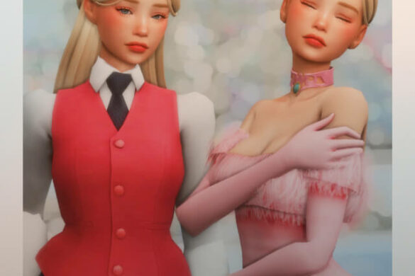 winter set katie hair and claw colour acc - The Sims Game